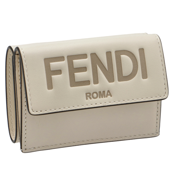 Fendi | Bags | Fendi Roma Trifold Wallet White | Poshmark